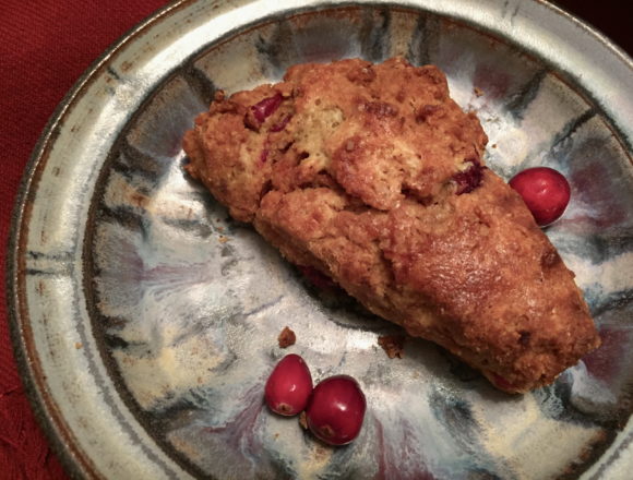Cranberry Cornmeal Scones with Acorn Squash & Ginger